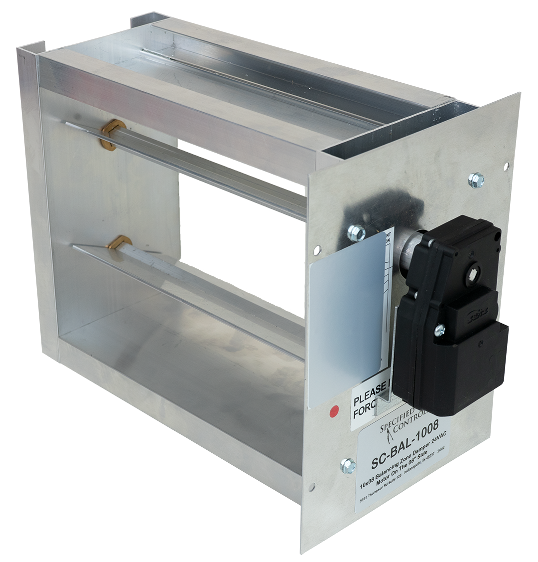 Rectangular Electronic Balancing Damper | Specified Controls